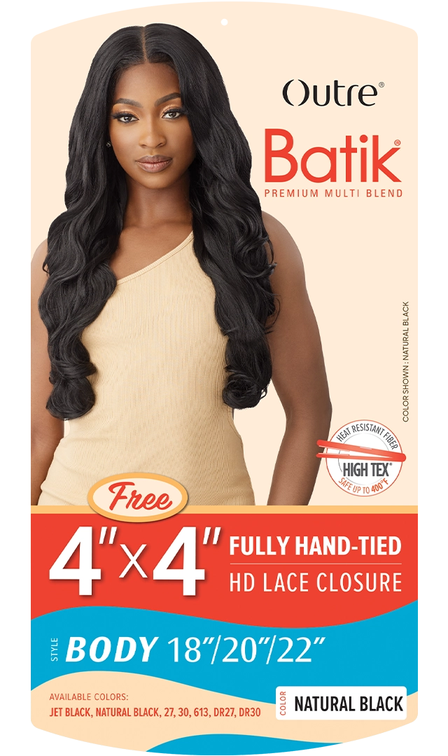 Outre Batik Body 18", 20", 22" + 4X4 HD Lace Closure – K-Laba