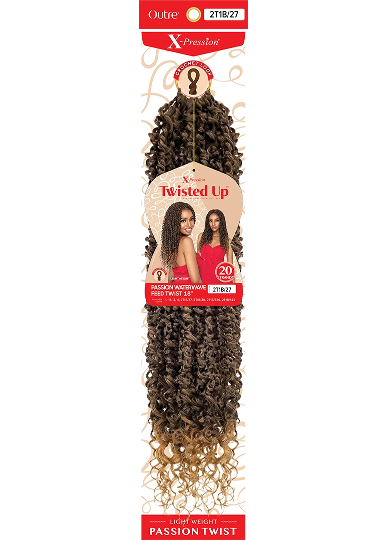 Outre X-Pression Twisted Up | Passion Twist Water Wave Feed Twist 18 ...